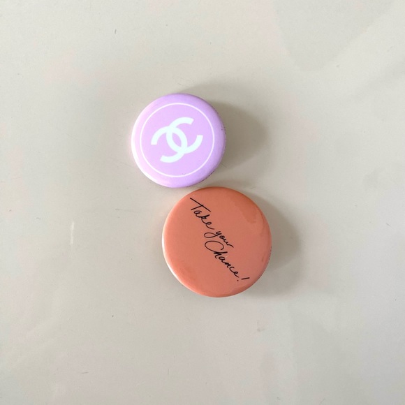 CHANEL | Jewelry | Chanel Round Pins New From Chanel Diner Pop Up ...